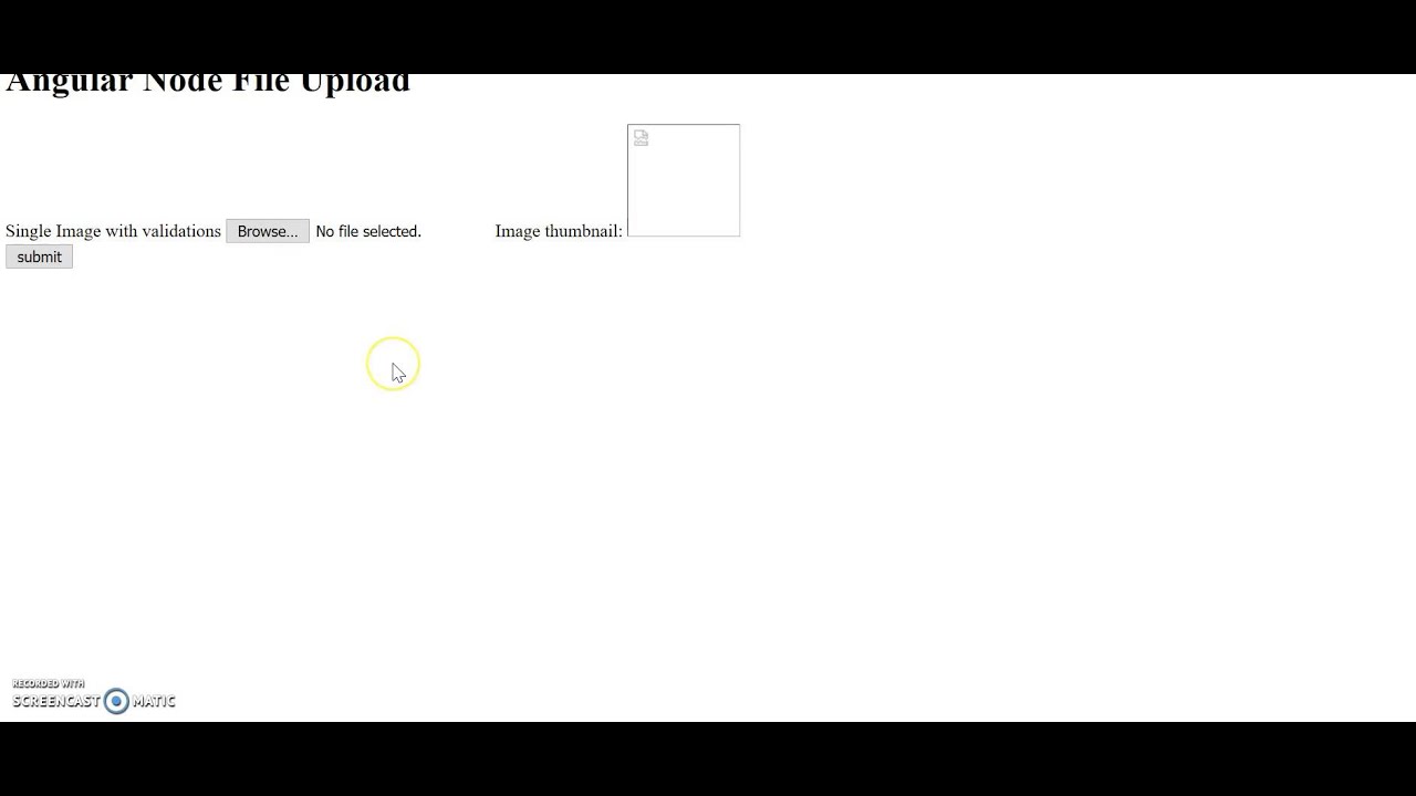 File Upload with AngularJS and NodeJS (Demo only)