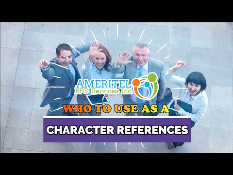 Who to Use a Character References