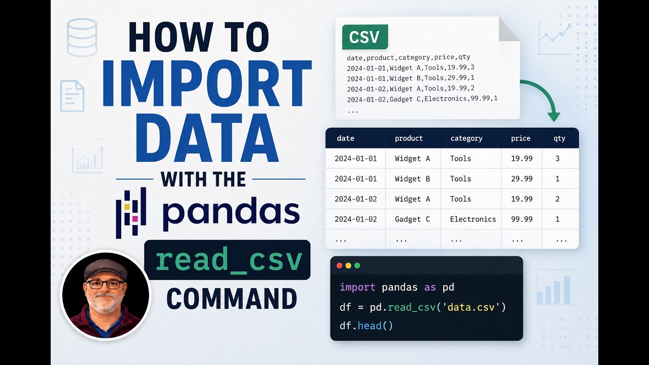 pandas Tutorial: How to Import Data Using pandas' `read_csv` Command