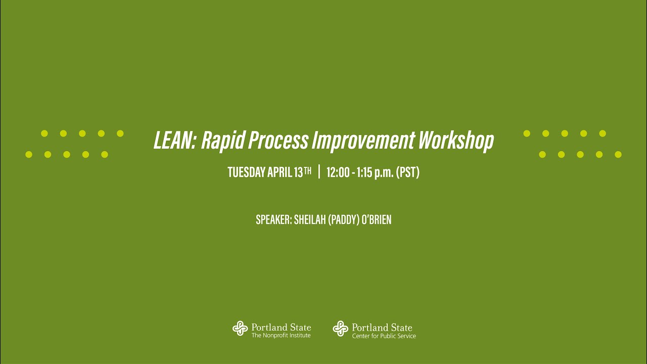 LEAN Rapid Process Improvement Workshop