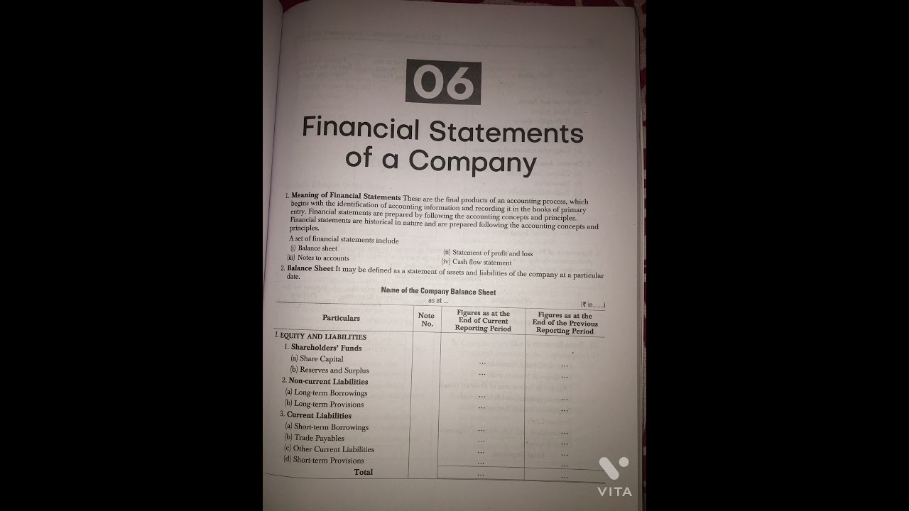 Chapter 1 financial statement of company notes class 12 pdf in description