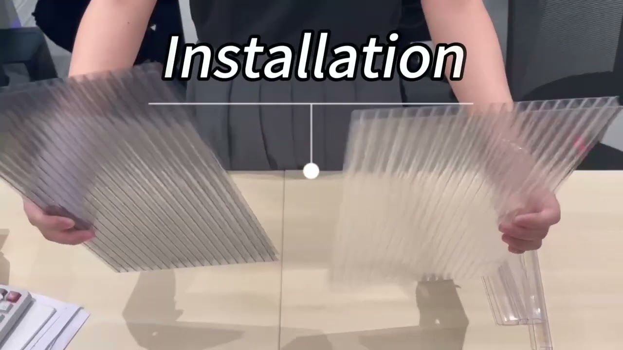 Installing PC Hollow Sheet: Essential Accessories and Installation