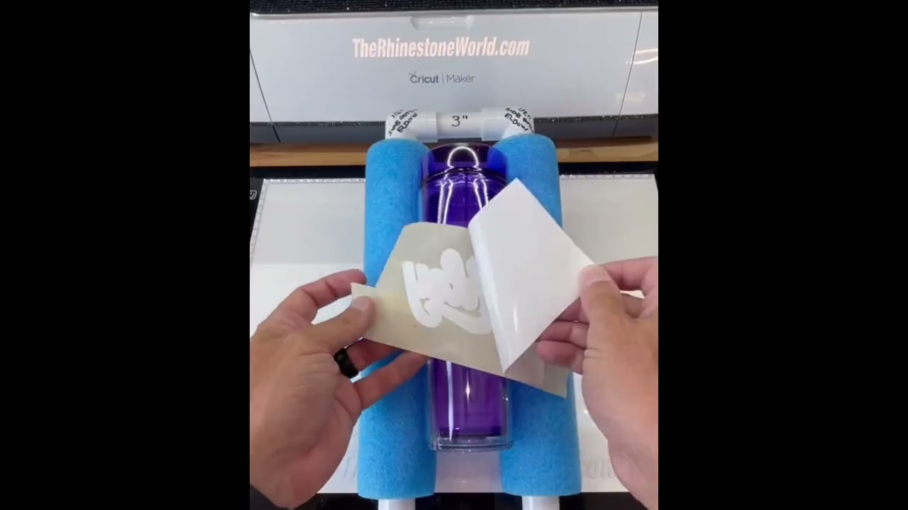 Adhesive vinyl hacks you need to know  #cricut #customdecals #stickermaker #customtumblers