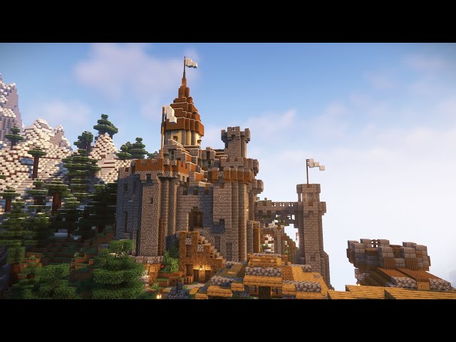 Mountain Castle | Survival Castle Minecraft Map