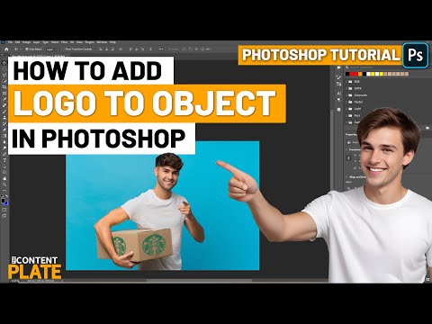 How to Add Logo to Object in Photoshop - Step by step tutorial