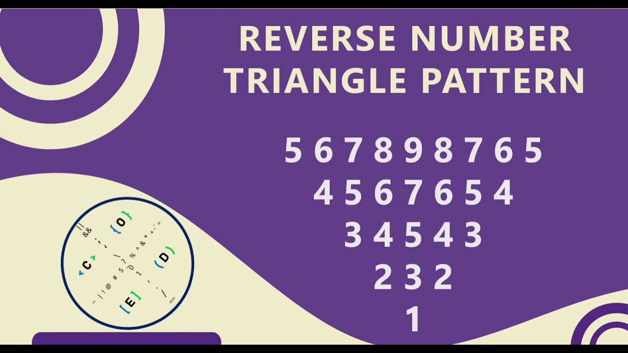 29 Number Triangle/Pyramid Pattern without any pre-defined method using while loop in Python