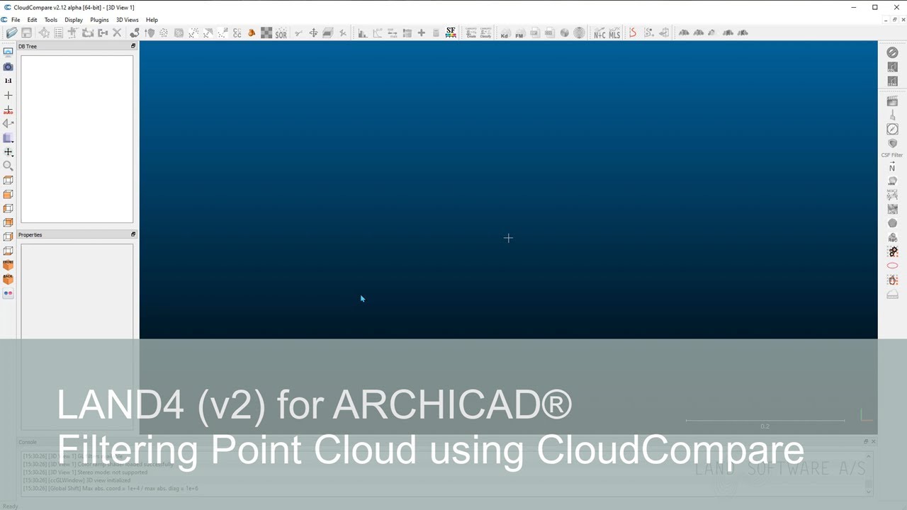 Filtering Point Cloud using CloudCompare | LAND4 (V4) for ARCHICAD®