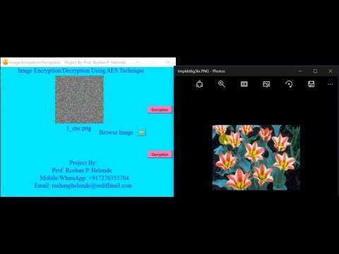 Python Code for Image Encryption Decryption Using AES Algorithm