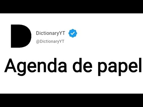 Agenda de papel Meaning in English