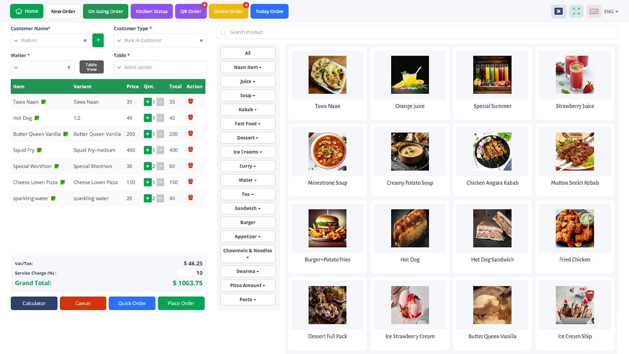 Restaurant POS & Billing Software Tutorial with Source Code
