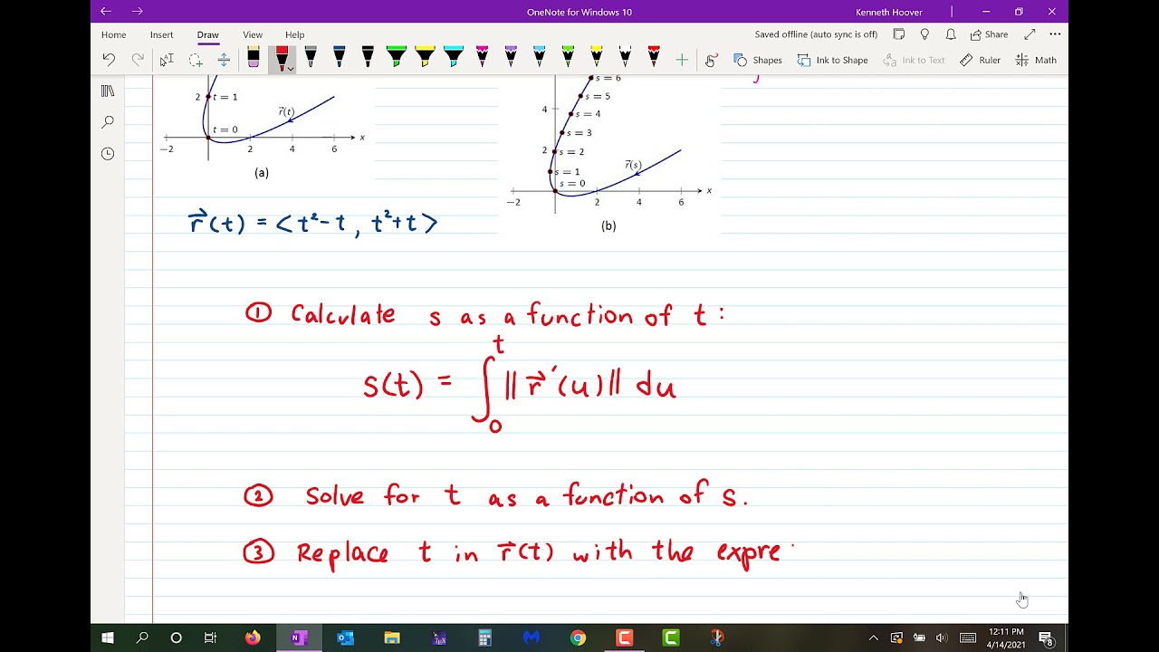 Multivariate Calculus   Lecture 21   Parameterizing By Arc Length