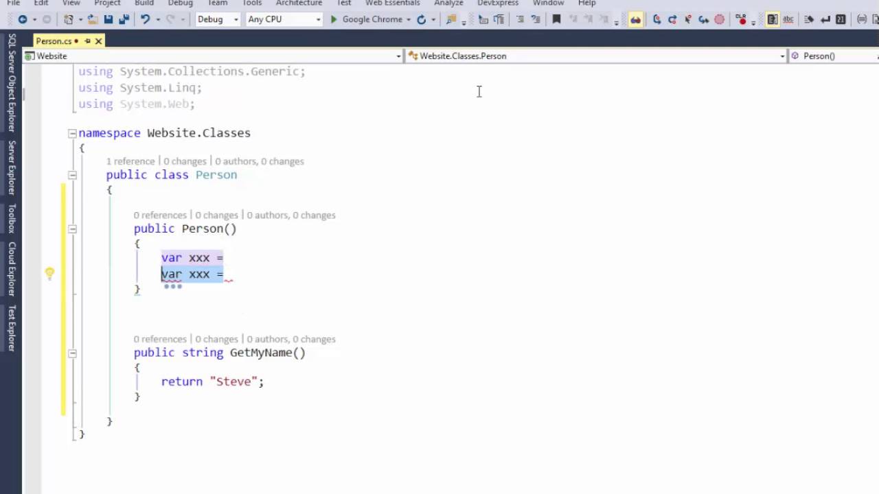 C# Constructor Example
