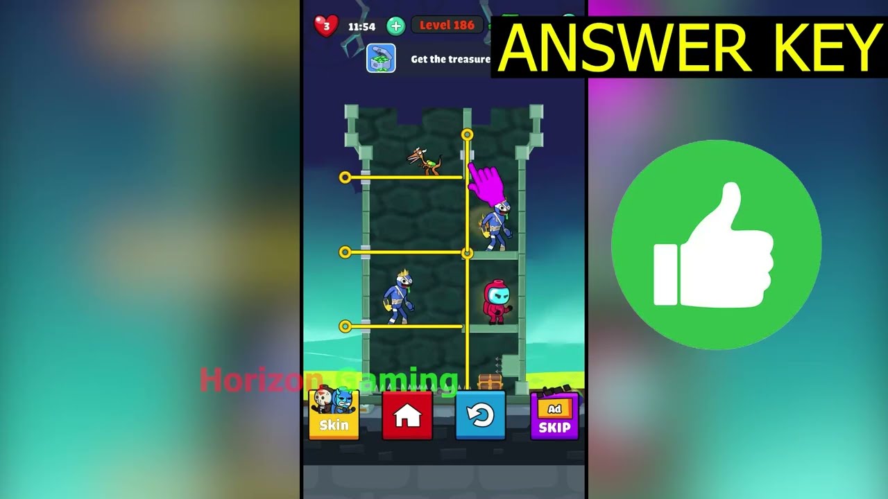 Rainbow Friends Pull The Pin LEVEL 186 Answer