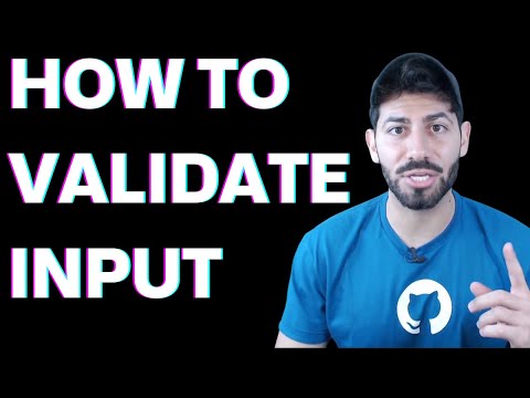 How to validate input #Shorts