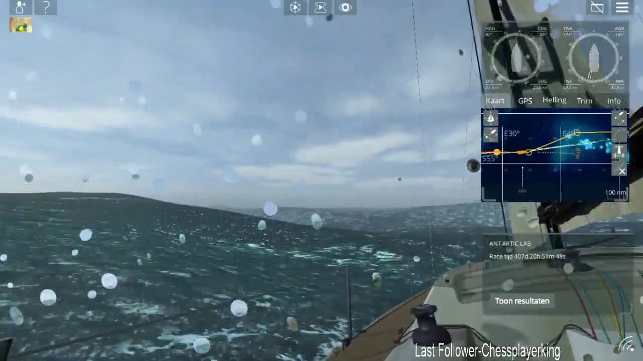 Sailaway - The Sailing Simulator - 59Kn Wind - Storm - stream