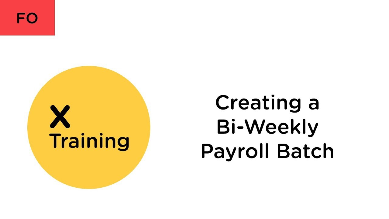 Creating a Payroll Batch
