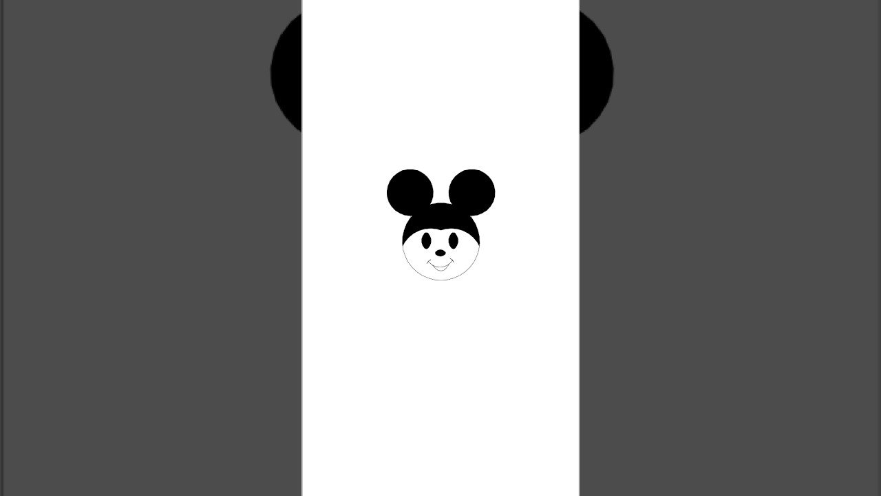 Draw Mickey Mouse using python turtle #python #programming #shorts #coding #trending #mickeymouse