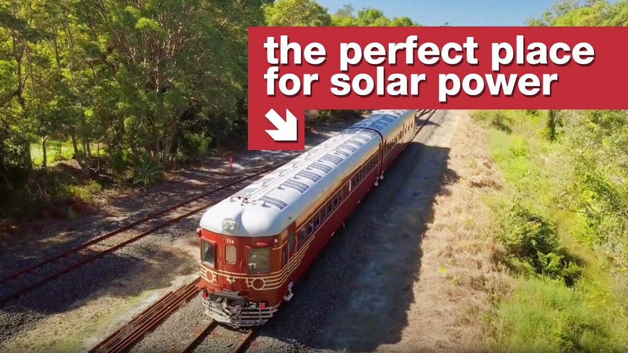 The world's first solar powered train