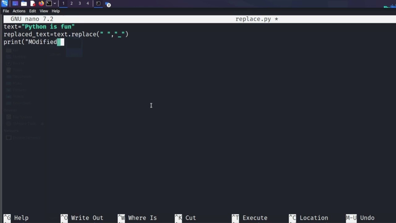 Linux : ‘Replace All Spaces in a String with Hyphens’ in Python
