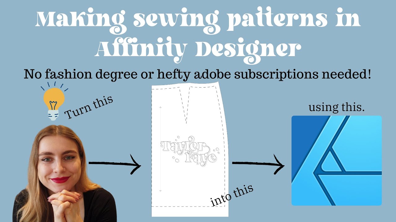 Make Sewing Patterns in Affinity Designer Without Fashion Training or Subscriptions!