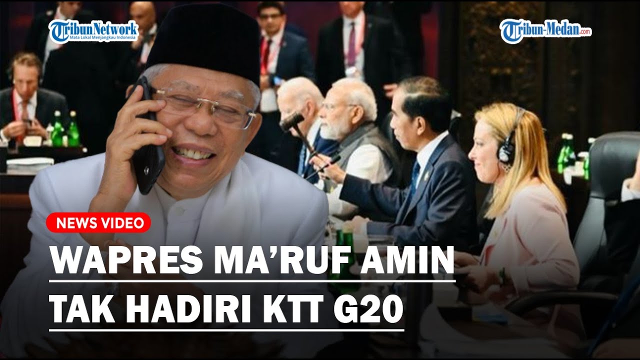 Alasan Wapres Ma'ruf Amin tak Hadir dalam KTT G20 Bali