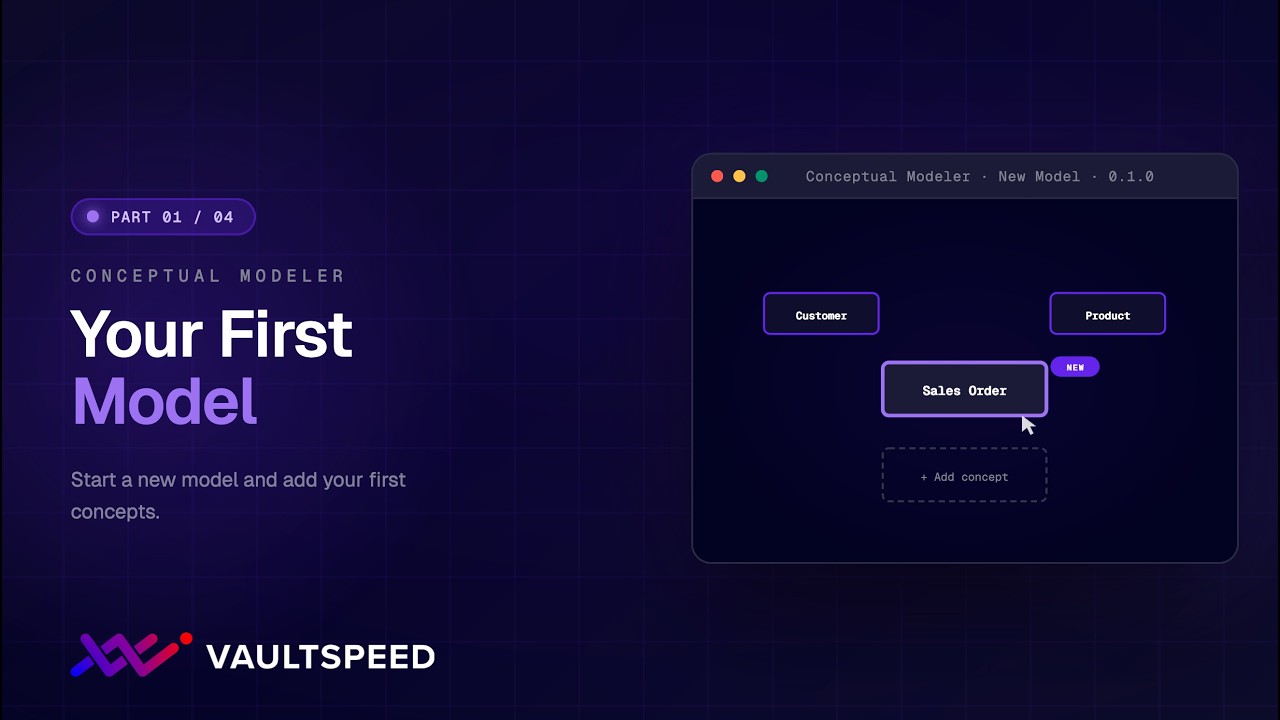 Conceptual Modeler: Creating Your First Model