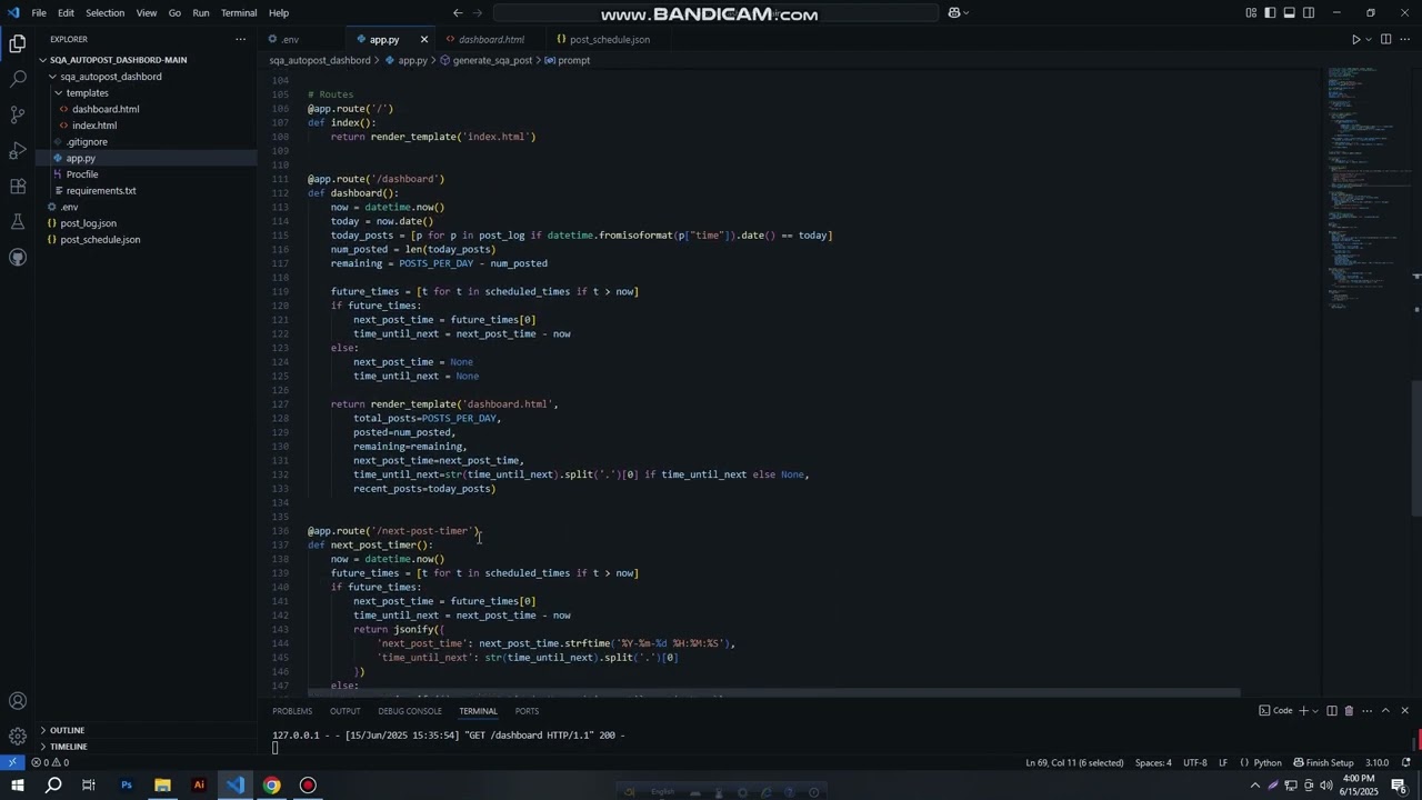 Auto-Facebook-Poster with Python, AI, and Flask