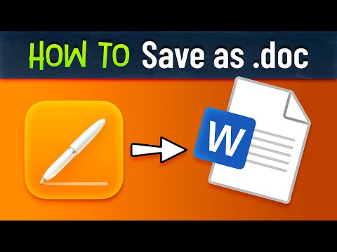 How to Export Apple Pages as Word .doc Document