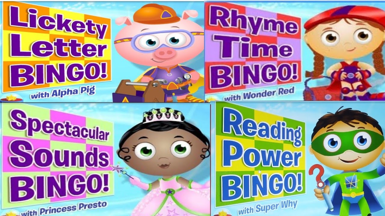 Super Why: All Bingo Games