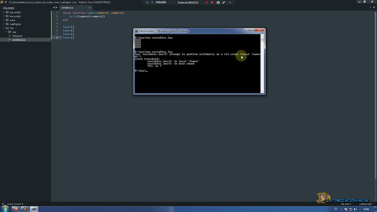 Programacion en Lua | #004 Funciones