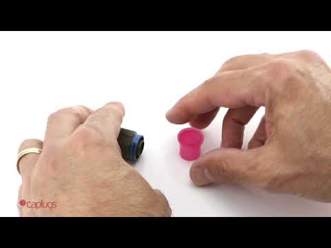 Threaded Plastic Caps for Flared JIC Fittings | CD Series | Caplugs