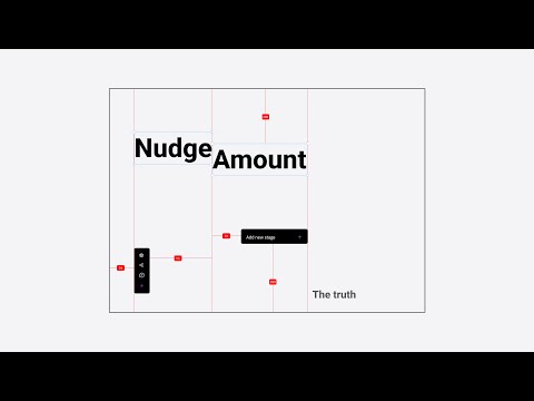 What is the meaning of Figma Nudge Amount