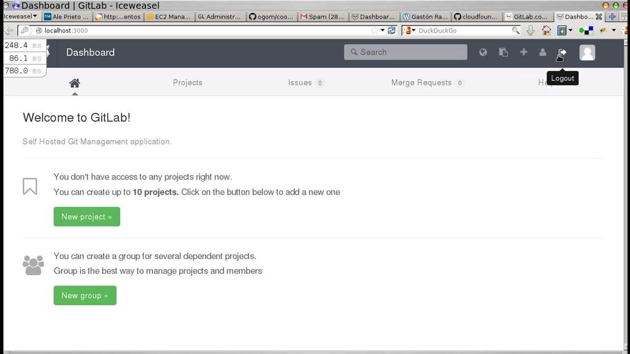 gitlab login cloudfoundry