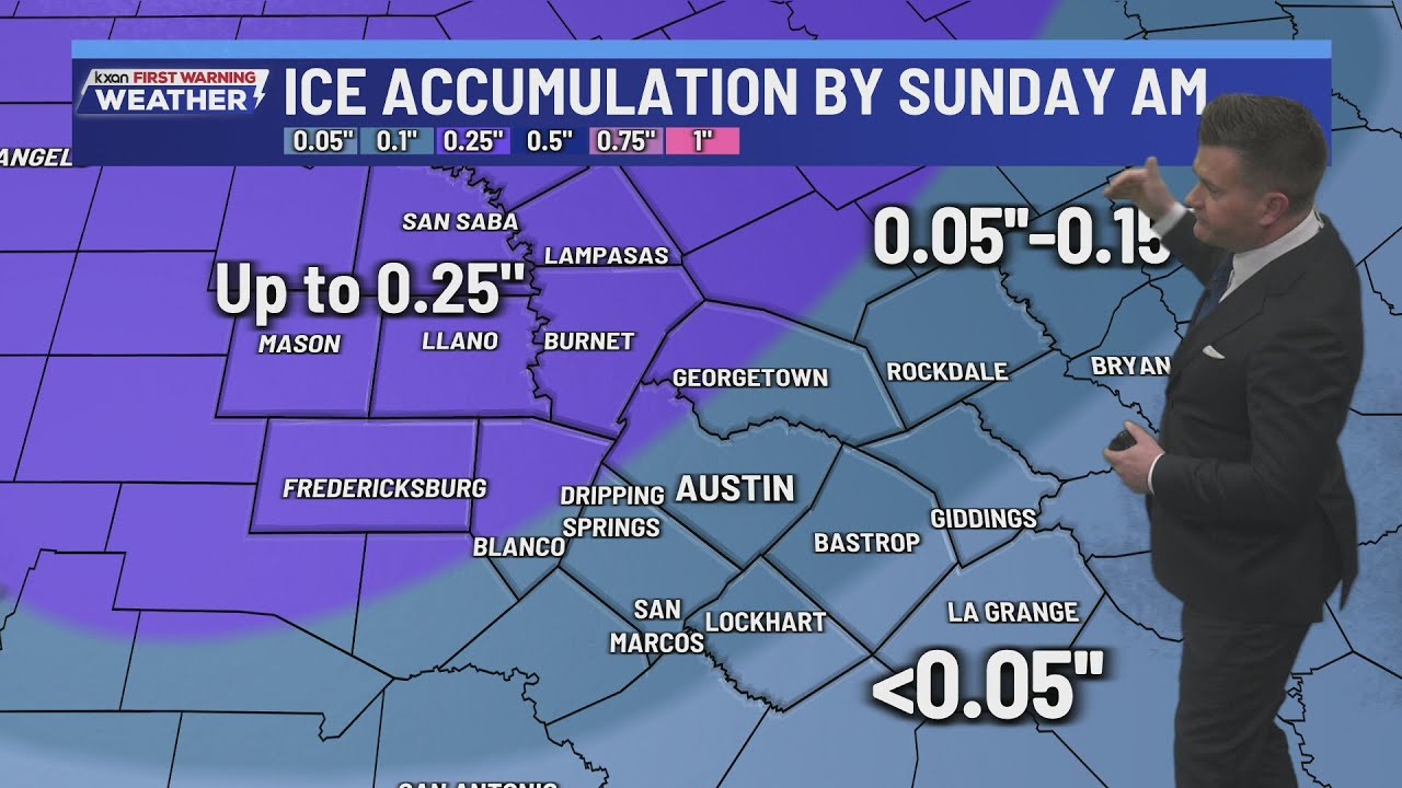 Icy mix and brutal cold on track for the weekend | KXAN Forecast (Jan. 22)