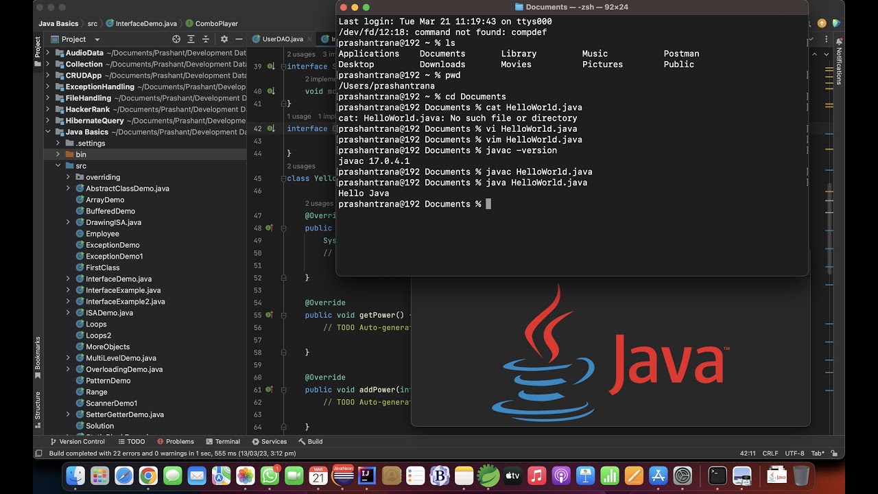 How To Compile And Run Java Programs Using Terminal in MacOS M1/M2
