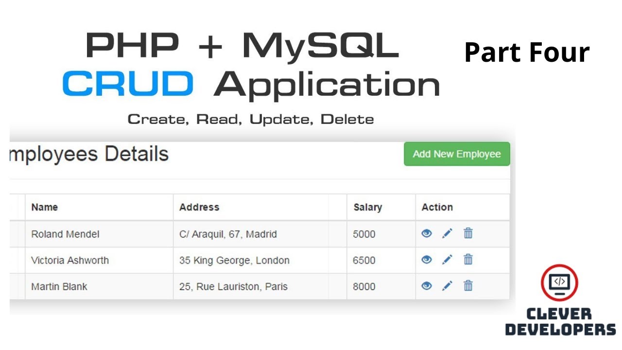 PHP CRUD With Image Upload Part Four (Delete Function)
