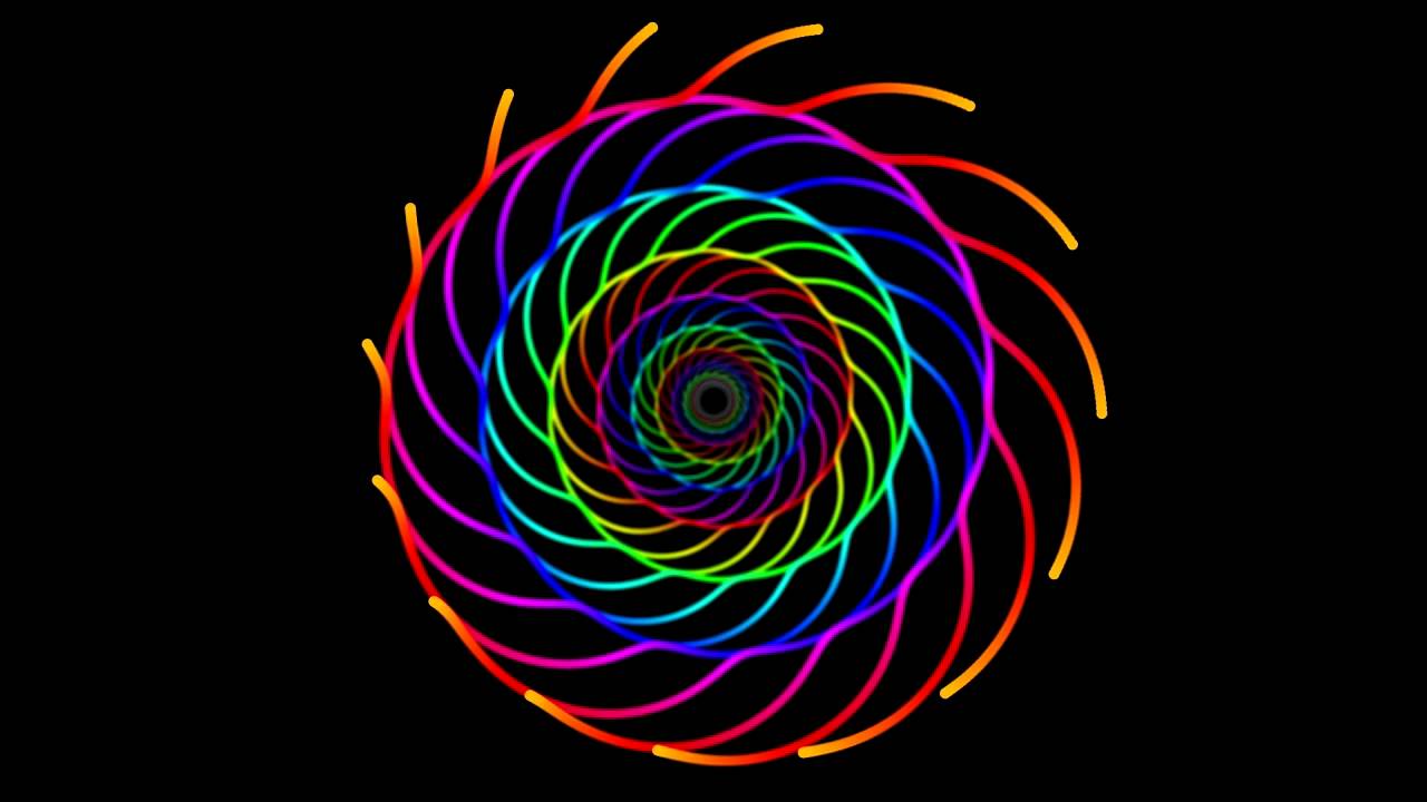 Processing (Java) - Video Feedback Loop Spiral 60 fps (Generative Art)