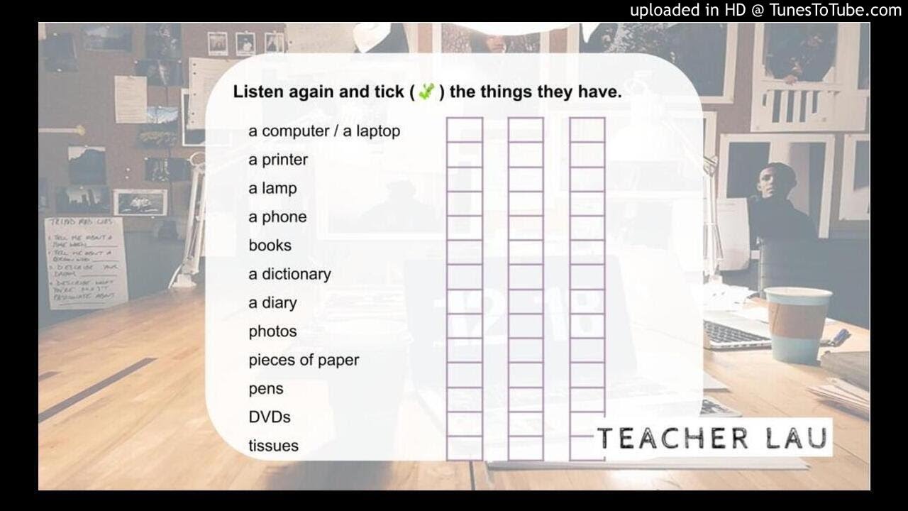 2A 1.55 Listening and speaking: Things