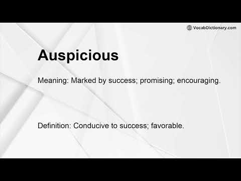 Auspicious Meaning