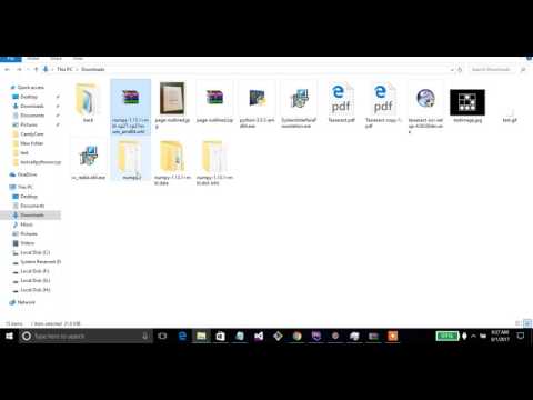 how to install numpy on python on windows