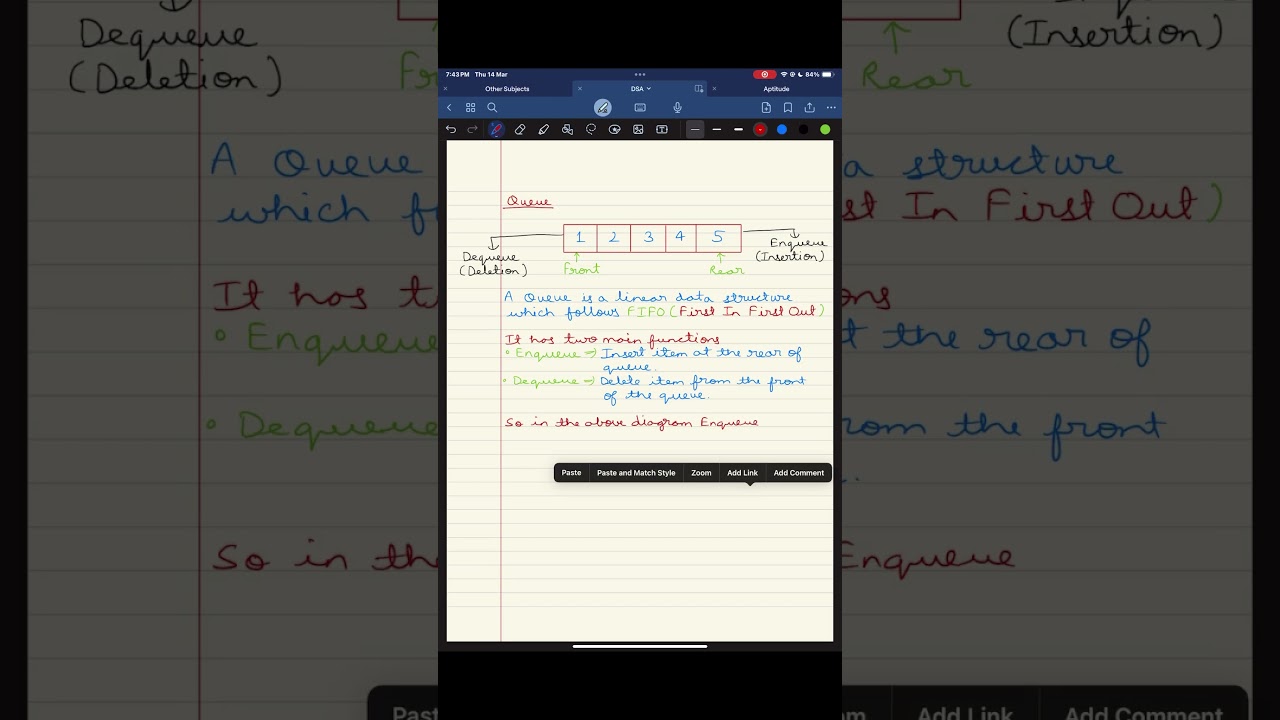 Queue Data Structure  #dsa #learncoding #cplusplus #education #shorts #datastructures #learn #tricks