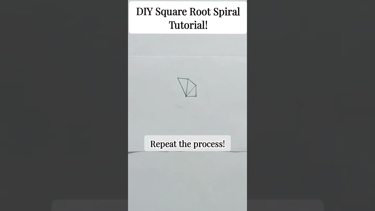 DIY Square Root Spiral Tutorial! #shorts