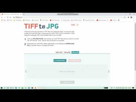 How to Convert tiff files into jpg or png