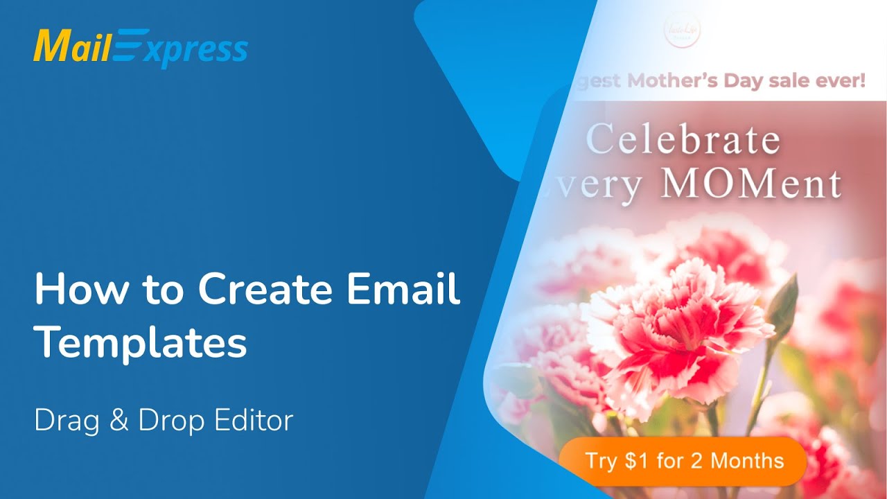 How to Create Email Templates (Drag & Drop Editor) | MailExpress