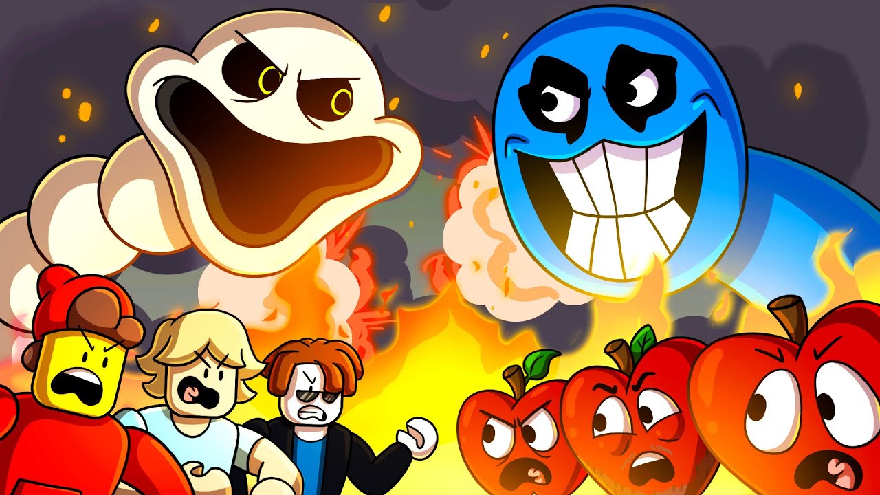 HUNGRY SNAKE vs. BIG WORM: WAR! (Cartoon Animation)