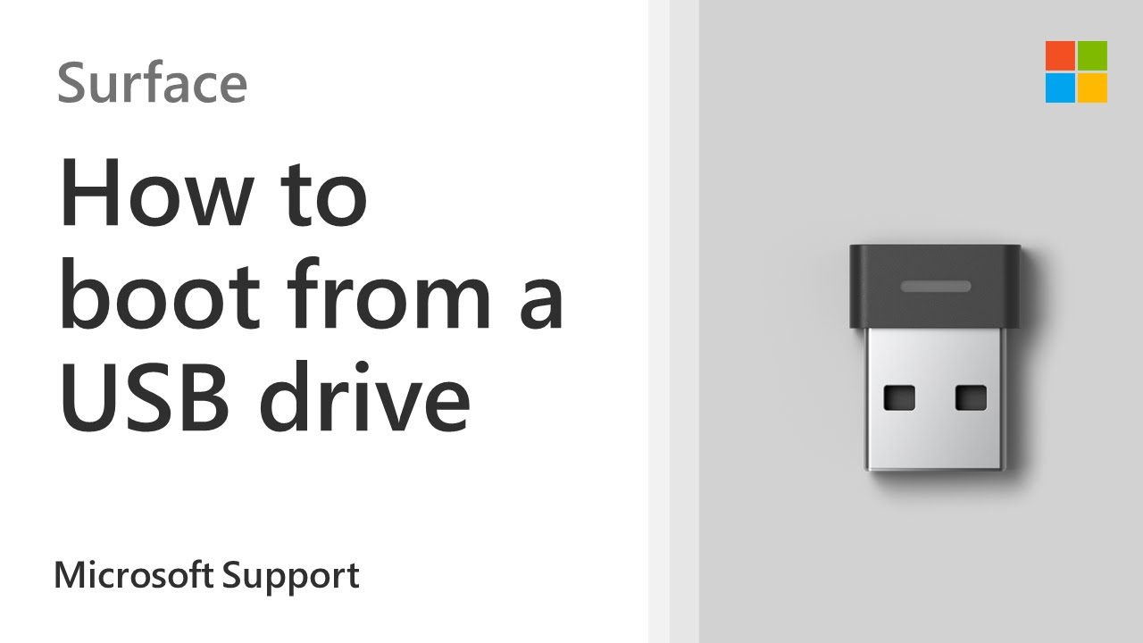 How to boot a Surface from a USB device | Microsoft