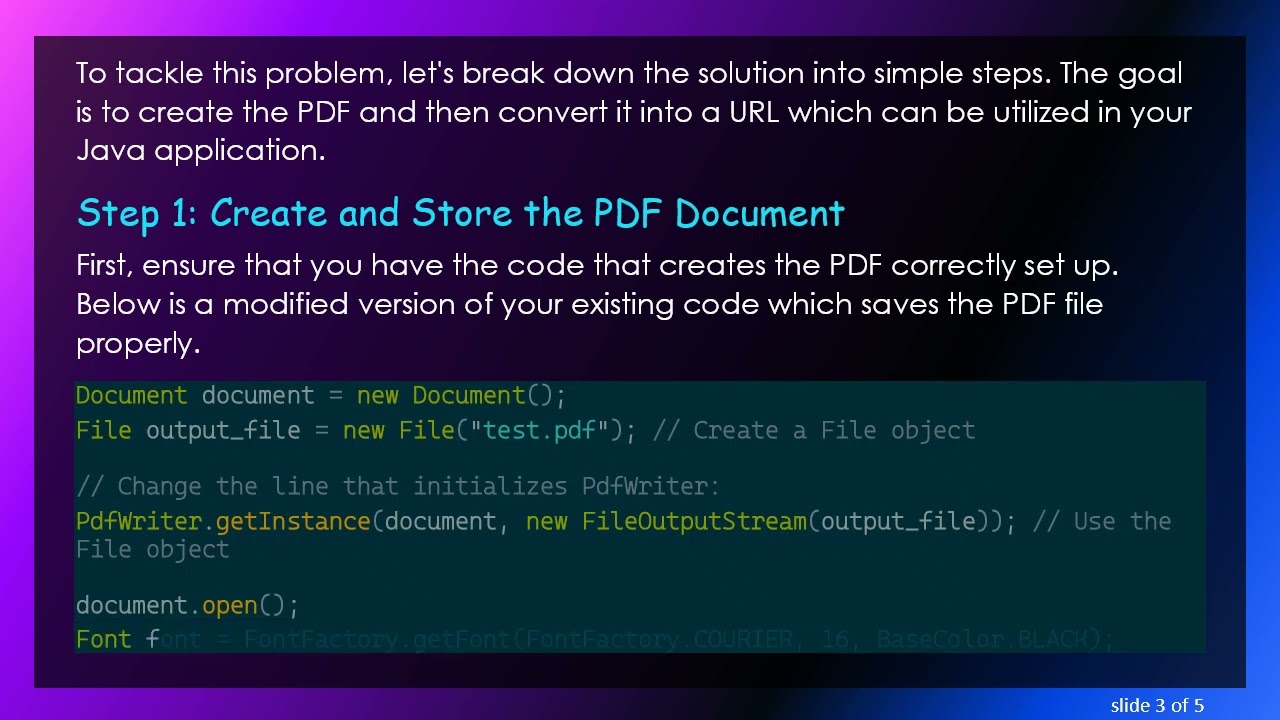 How to Convert a Generated PDF File to a java.net.URL in iText