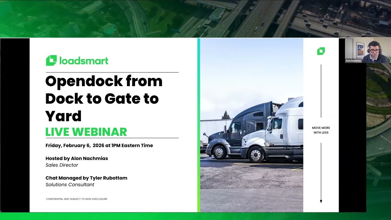 Opendock Webinar: Full-Suite Demo
