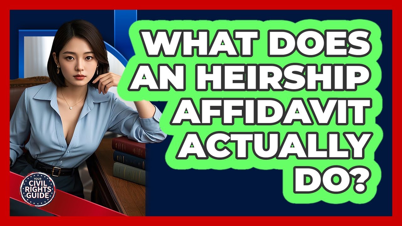 What Does An Heirship Affidavit Actually Do?