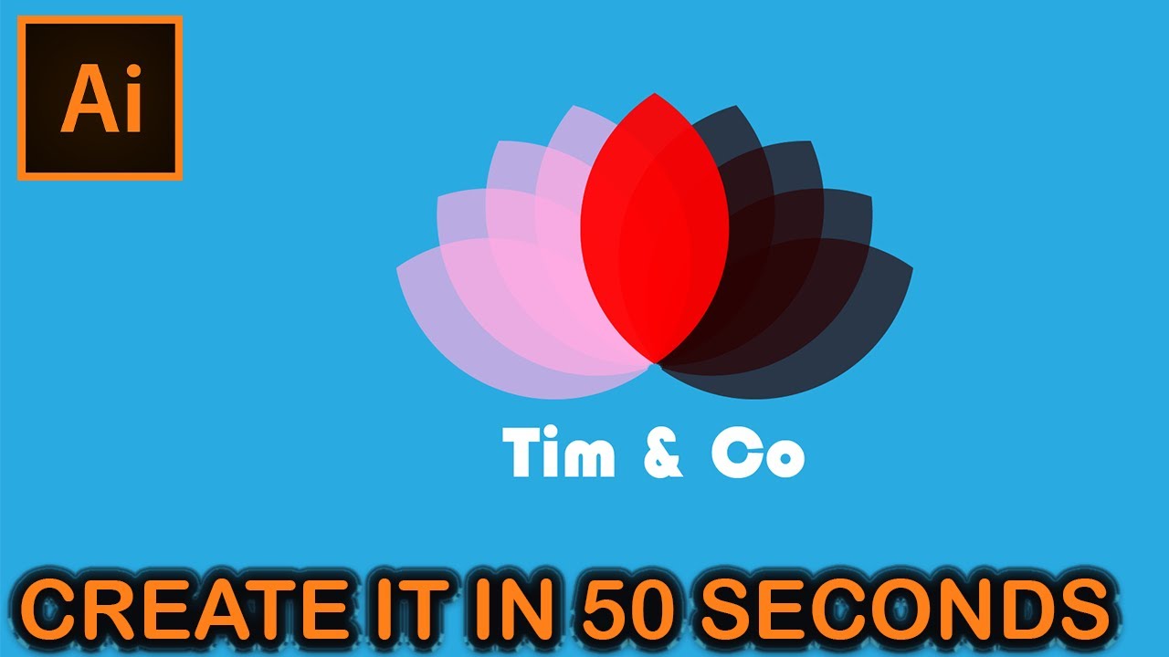 create Flower logo design in adobe illustrator #shorts